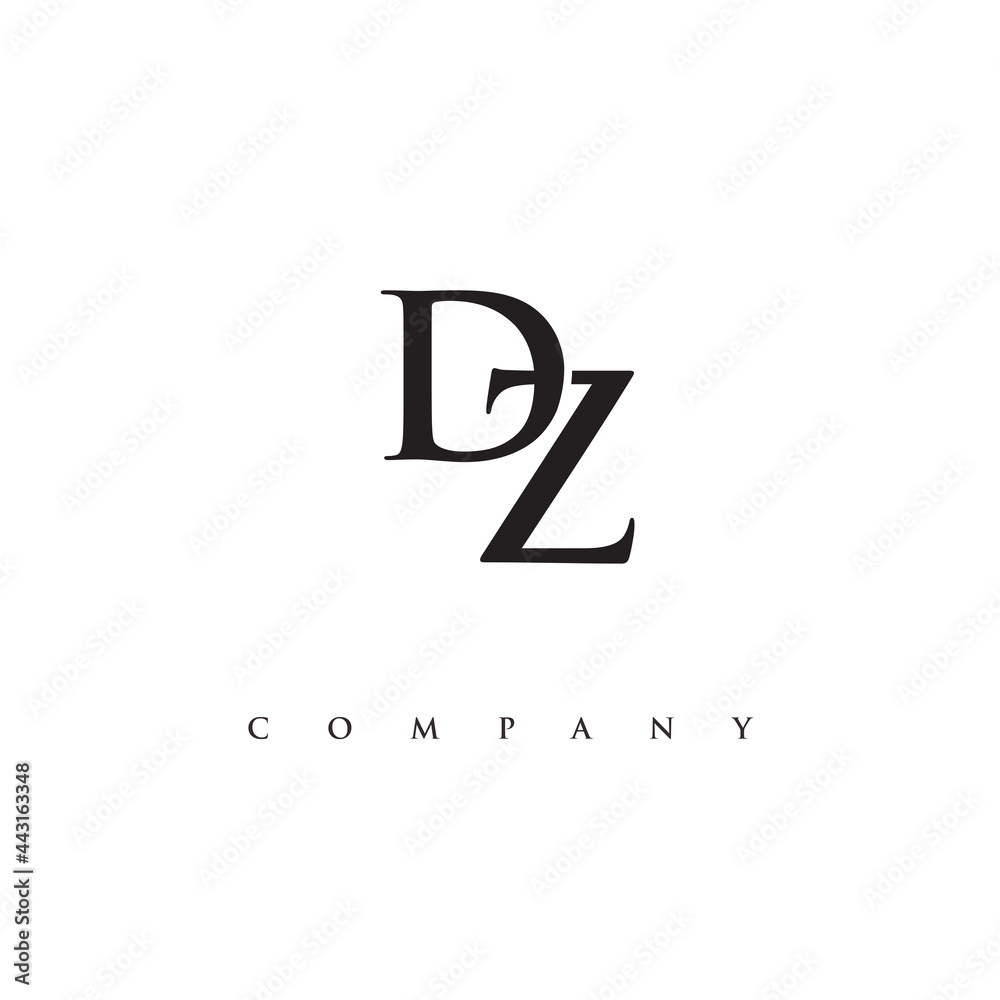 Initial DZ logo design vector Stock Vector | Adobe Stock