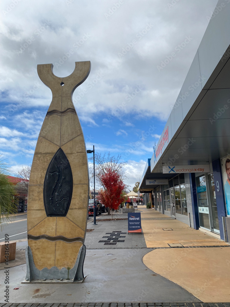 WODONGA, VICTORIA, AUSTRALIA. – On May 27, 2021. - The iconic sculpture ...