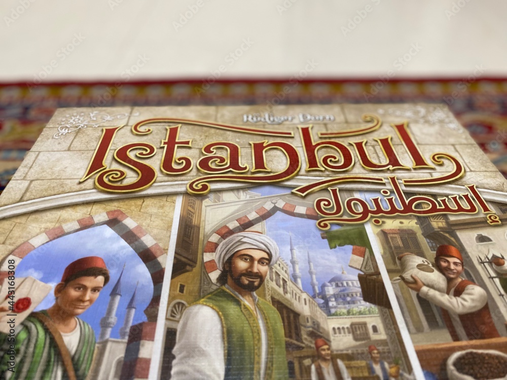"RAK, RAK, UAE - 7.4.2021: Istanbul Board Game cover in English and ...