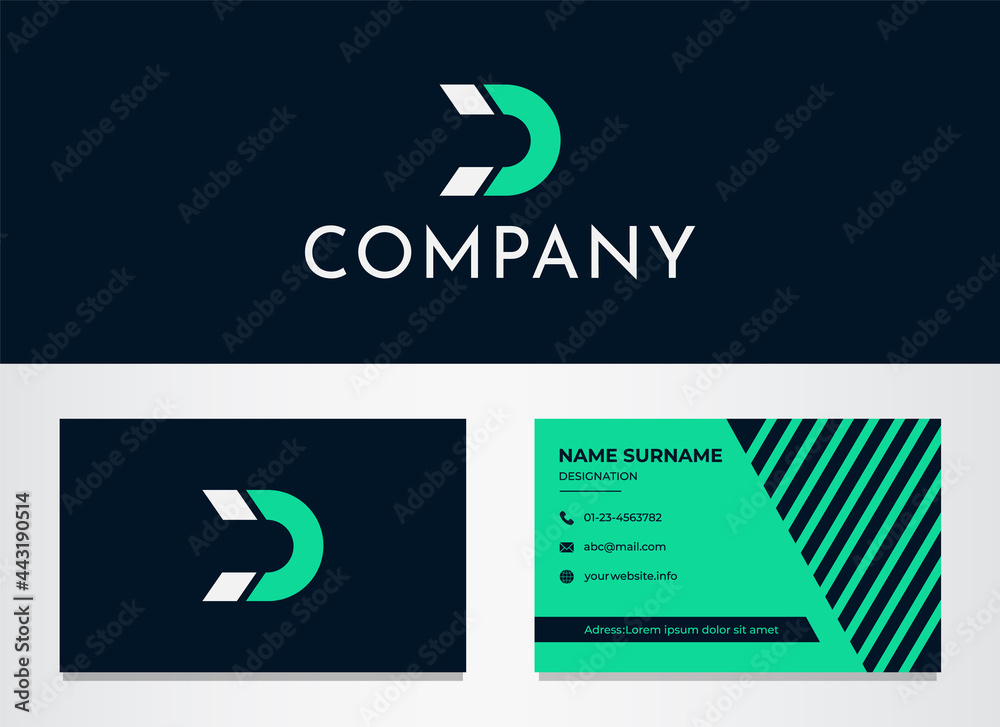 ภาพประกอบสต็อก Logo and Business Card Design For A Magnet Company ...