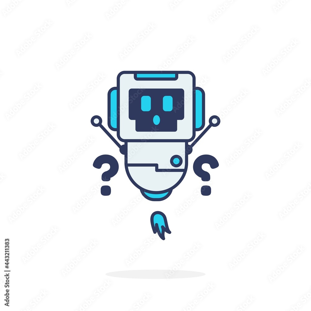 Smile cute character simple pose happy illustration mascot logo Stock ...