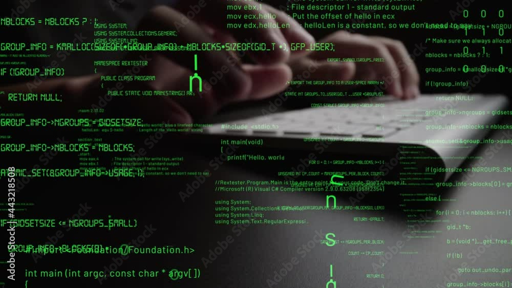 Creative visual of computer programming coding and software development ...