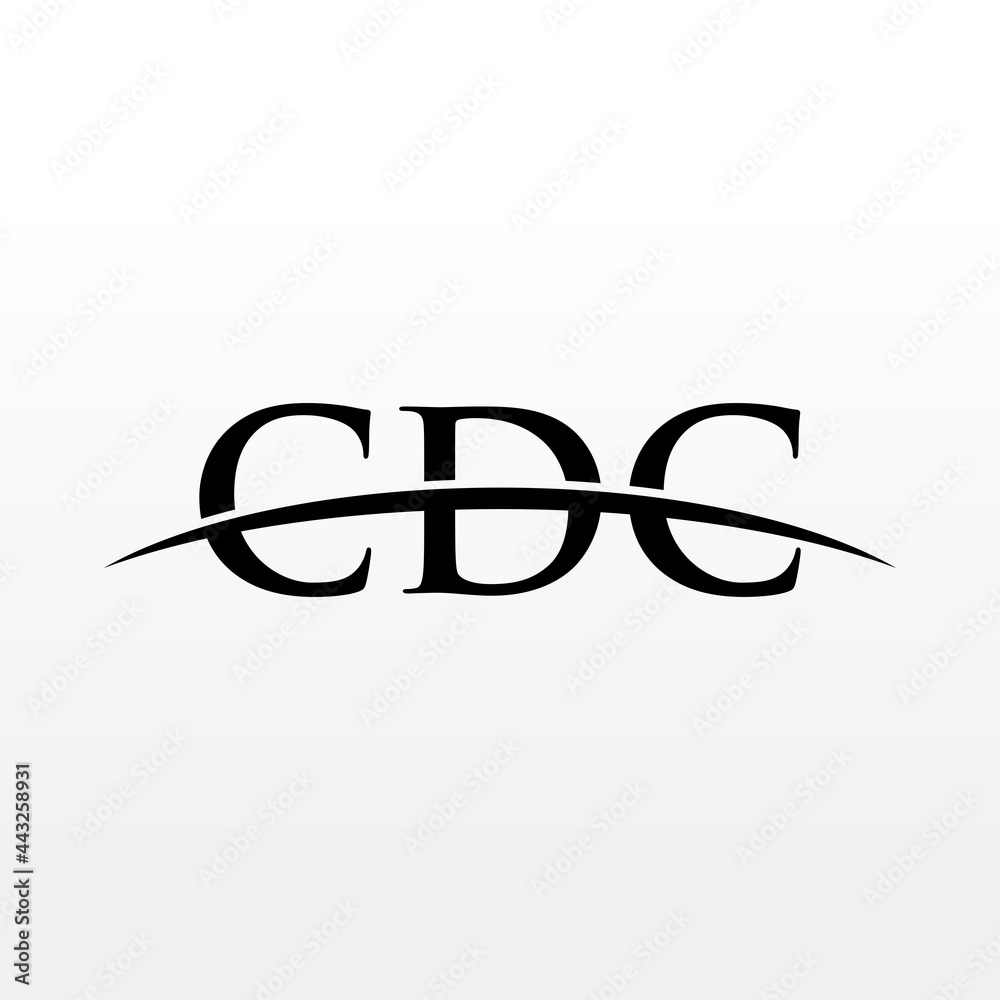 CDC initial overlapping movement swoosh horizon, logo design ...