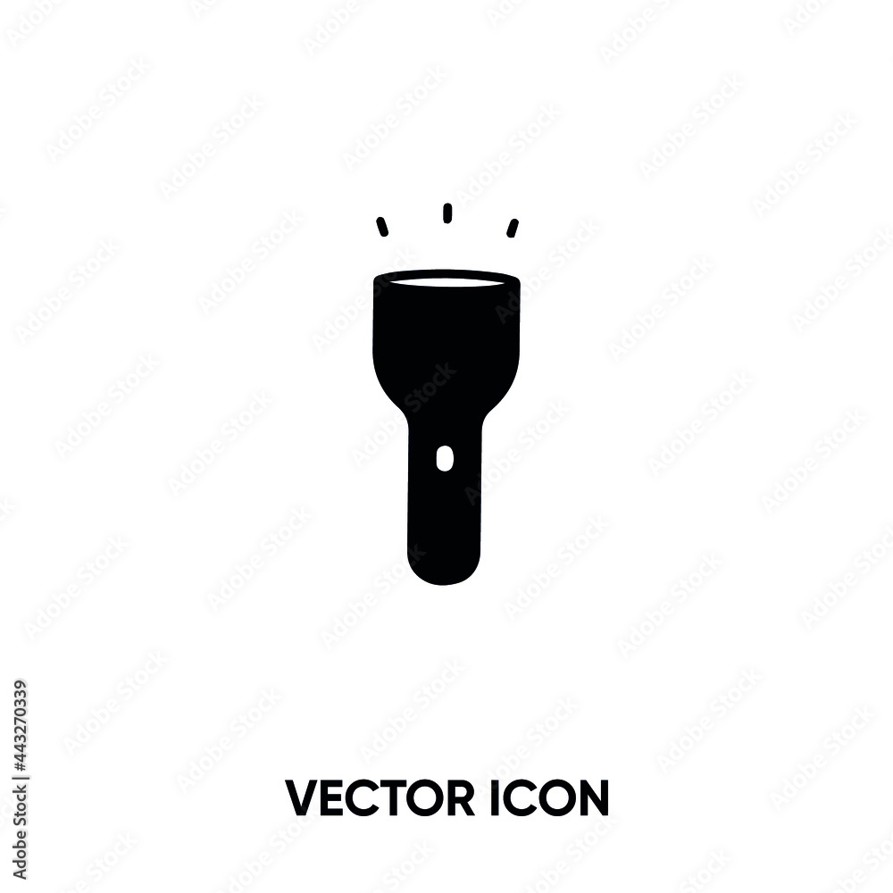 Flashlight vector icon . Modern, simple flat vector illustration for ...
