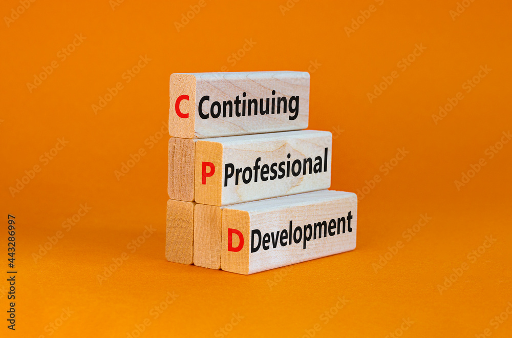 CPD, continuing professional development symbol. Wooden blocks with ... CPD, continuing professional development symbol. Wooden blocks with ...