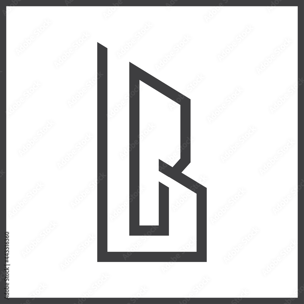 Initial BL letter logo vector template design. Creative abstract letter ...