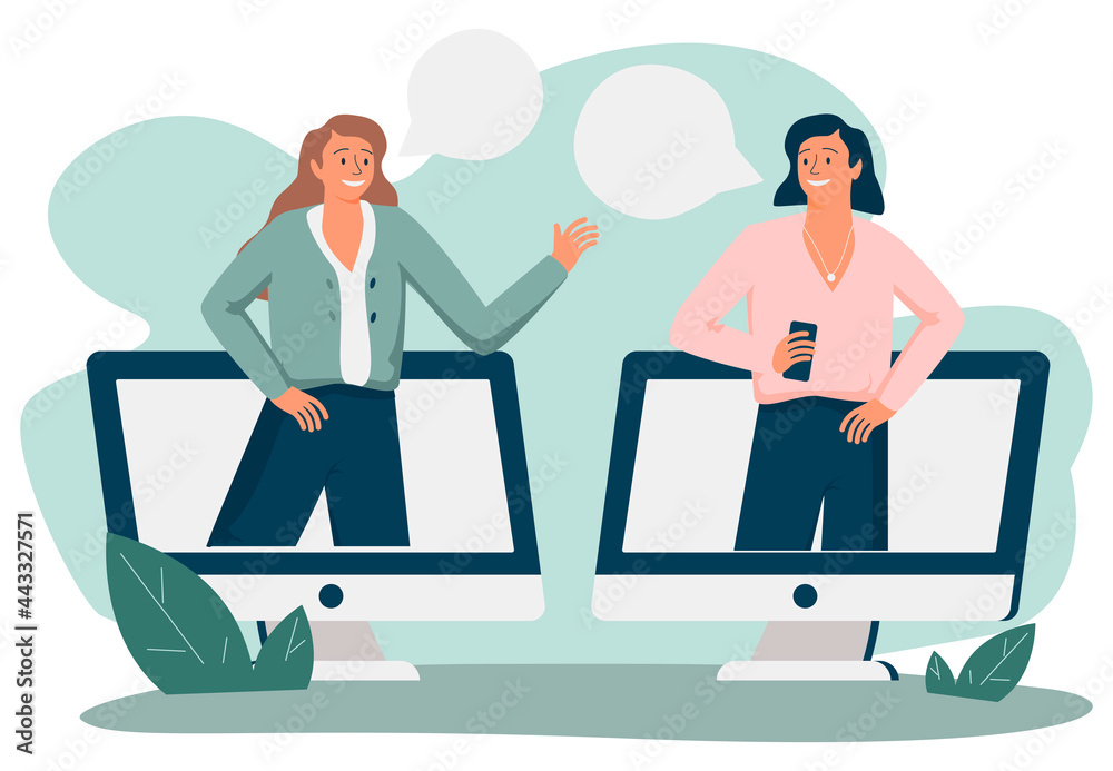 Virtual deal with distant online agreement handshake tiny person ...