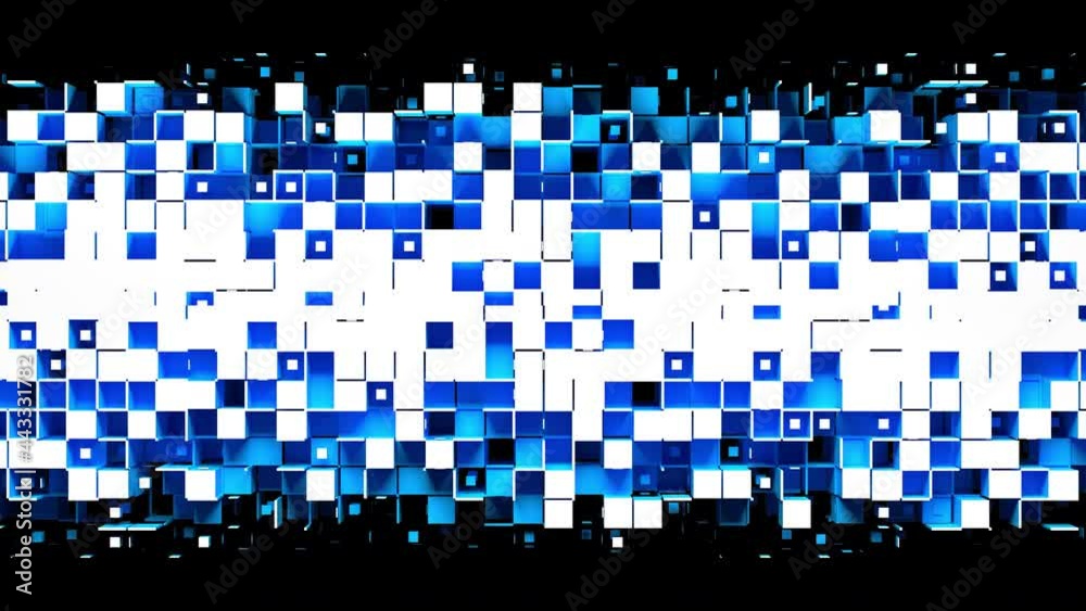 Blue square cells form vertical abstract white doors that closes the ... Blue square cells form vertical abstract white doors that closes the ...
