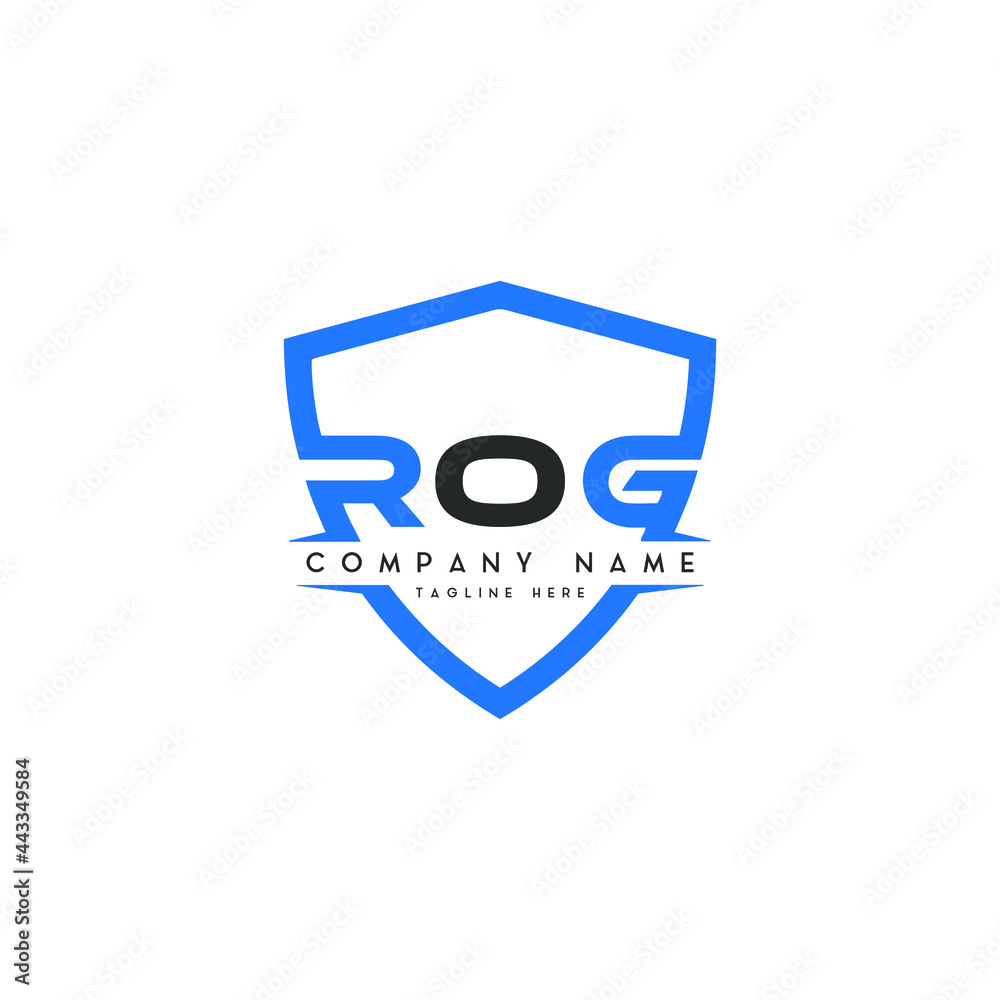 ROG letter logo abstract design. ROG unique design, ROG letter logo ...