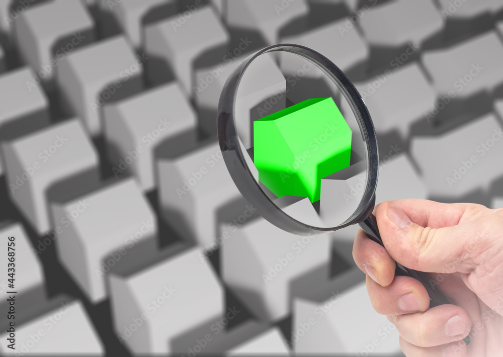 Selection of residential real estate. Concept - checking house before ...