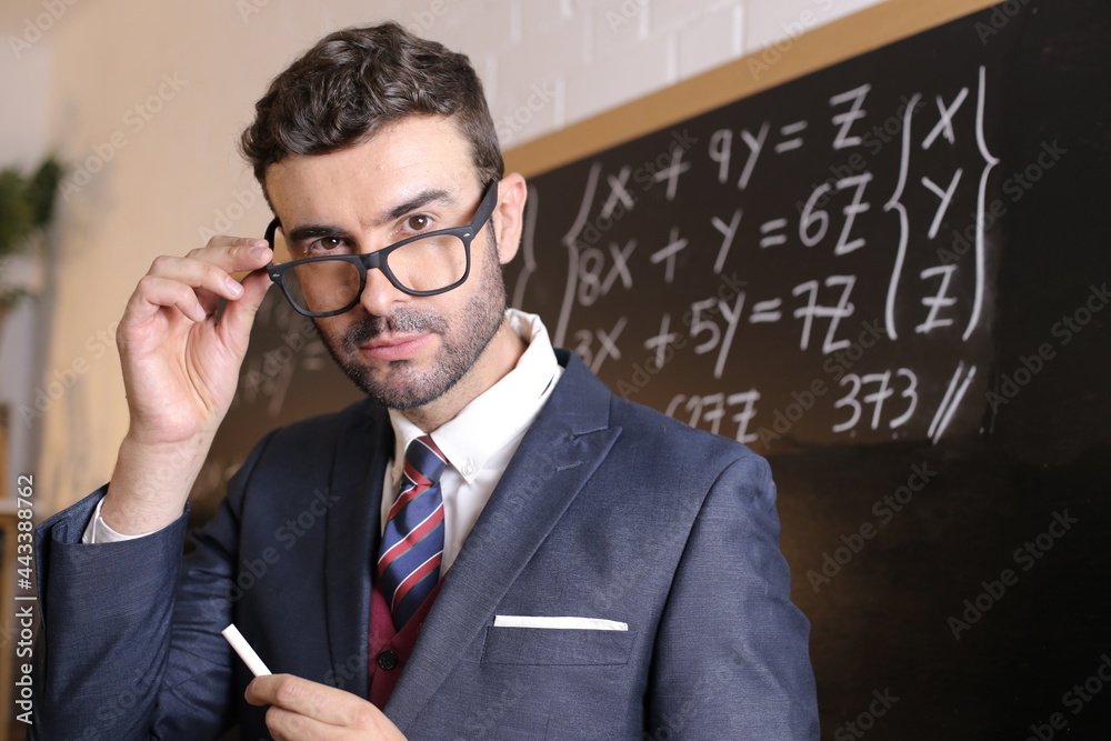 Sexy male teacher with great looks Stock Photo | Adobe Stock
