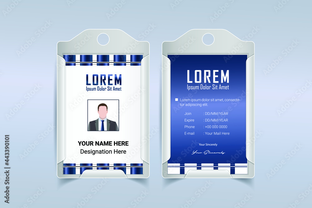 Corporate Employee ID Card Design. Luxury, Modern, Elegant ...