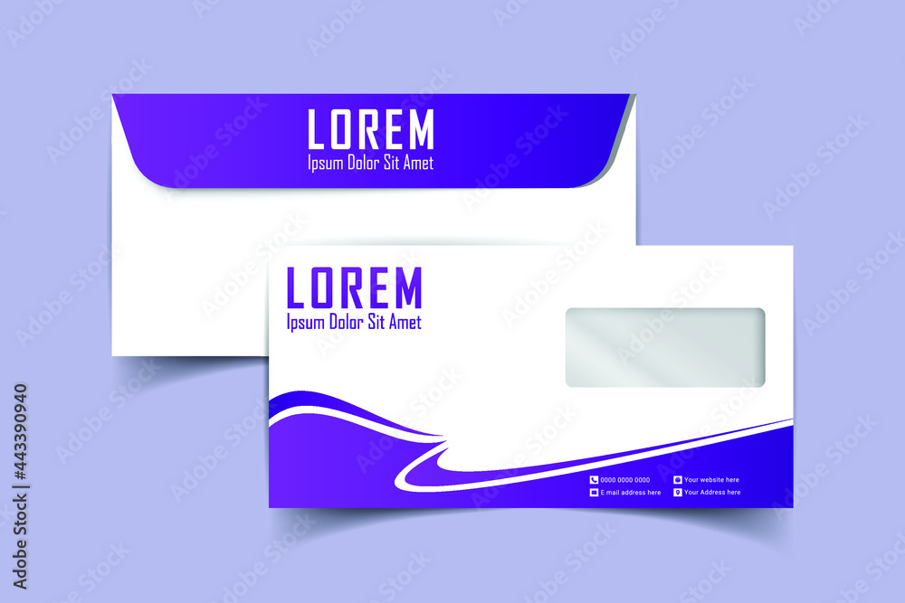 DL Envelope template. DL size envelope template. International standard ...