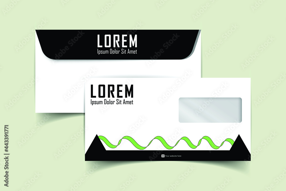 DL Envelope template. DL size envelope template. International standard ...