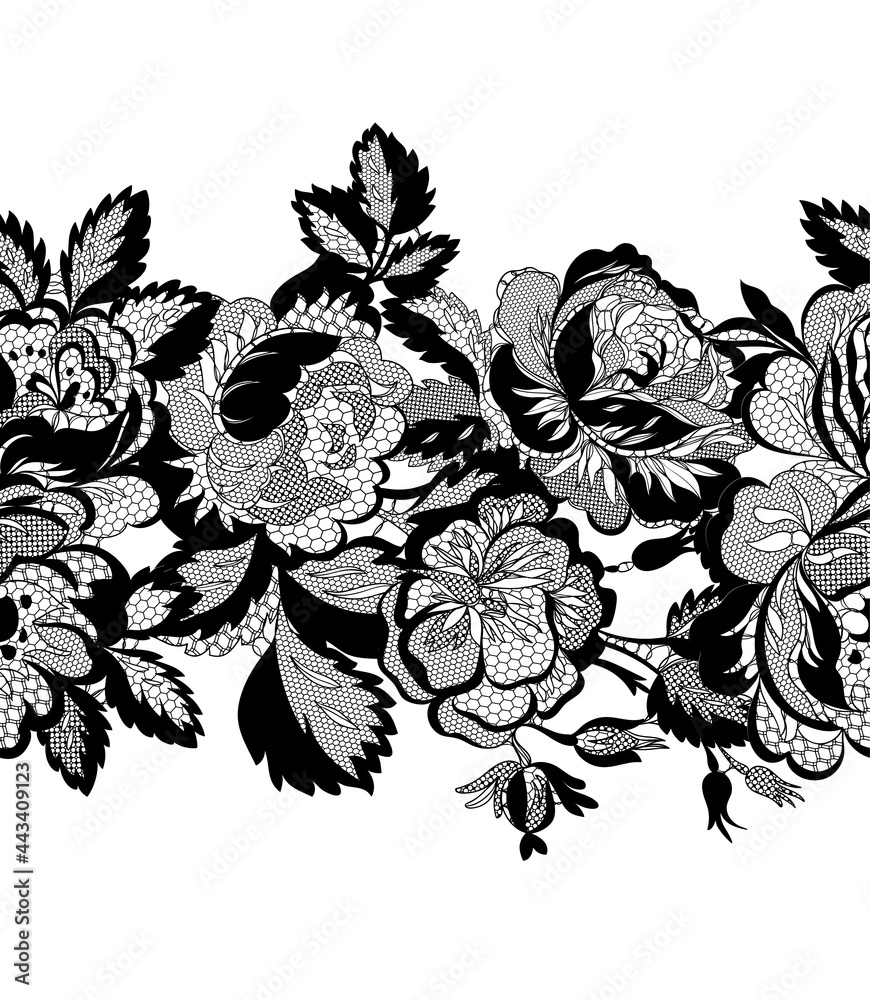 Floral Lace Vector