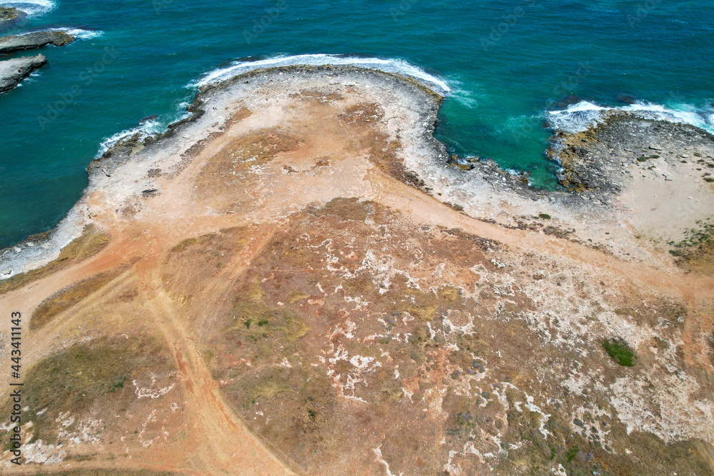 Costa Merlata, Ostuni photographed with drone from above. It offers one ...
