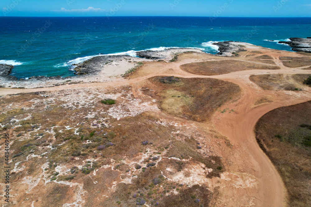Costa Merlata, Ostuni photographed with drone from above. It offers one ...