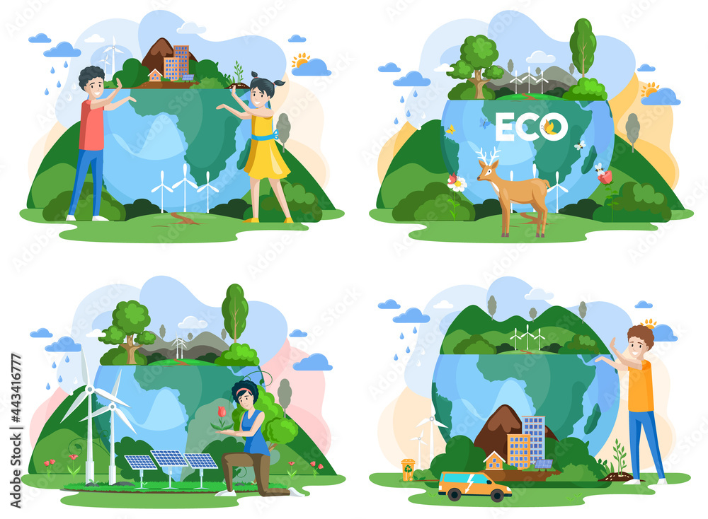 Eco save environment pictures. Ecological ecosystem and pollution ...