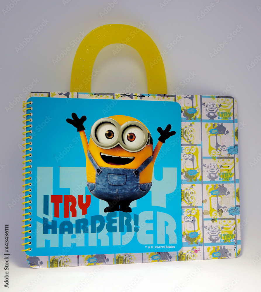 Minions notebook. Minion of the movies. Characters from the famous ...