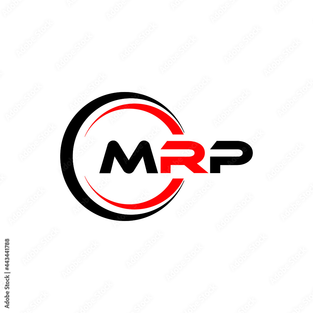 MRP letter logo design with white background in illustrator, vector ...