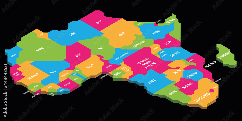 Political Map Of Africa Without Country Names