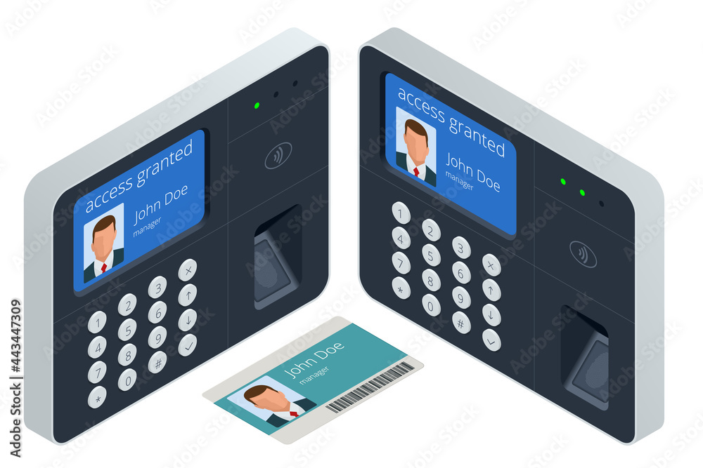 Finger print scan for enter security system, Biometric access control ...