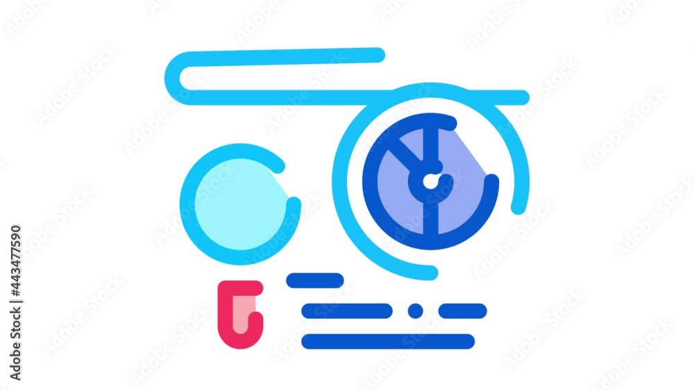 Engine Magnifier Icon Animation. color Engine Magnifier animated icon ...