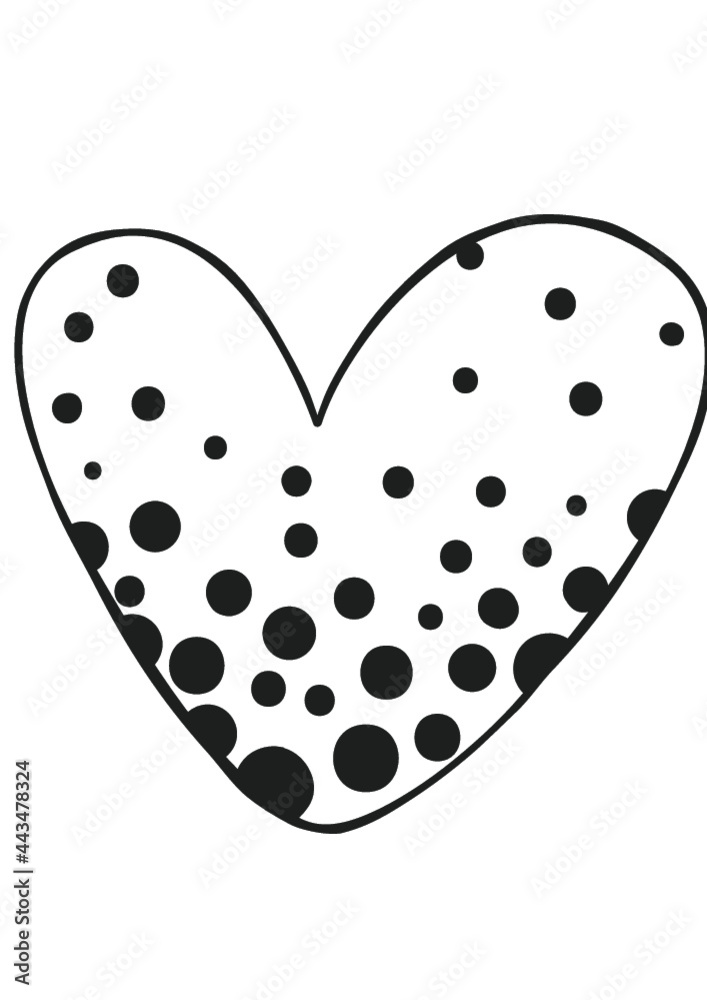 set svg heart, svg sketch heart, silhouette, simple hearts, svg ...