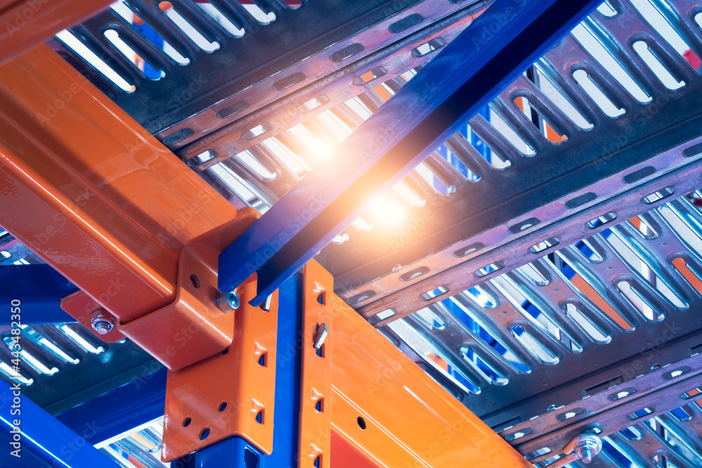 Warehouse racks metal dismountable constructions, modern warehouse ...