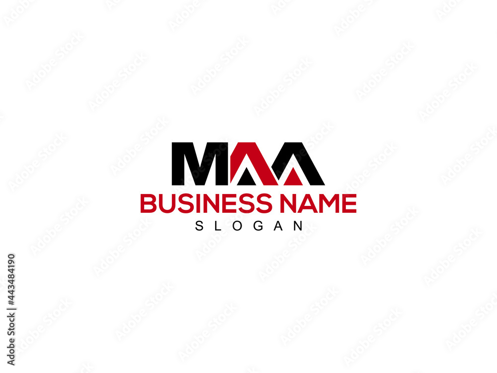 Letter MAA Logo Icon Vector Image Design For Your Business Stock Vector ...