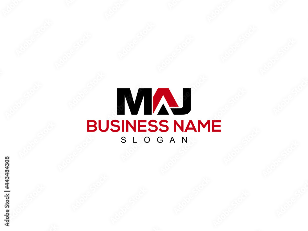 Letter MAJ Logo Icon Vector Image Design For Your Business Stock Vector ...