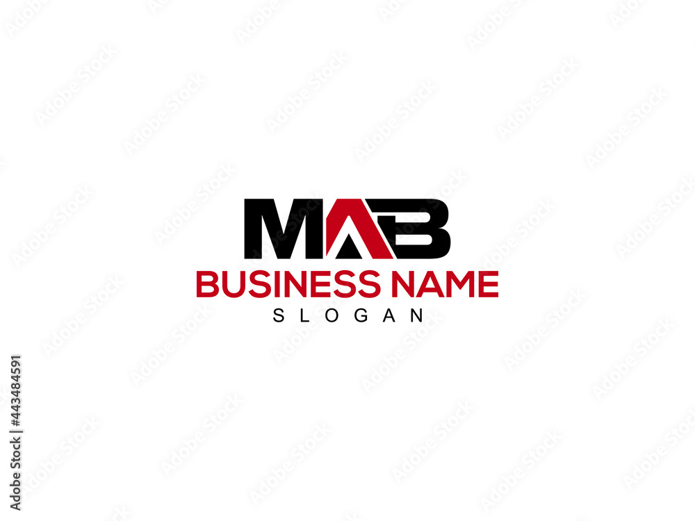 Letter MAB Logo Icon Vector Image Design For Your Business Stock Vector ...