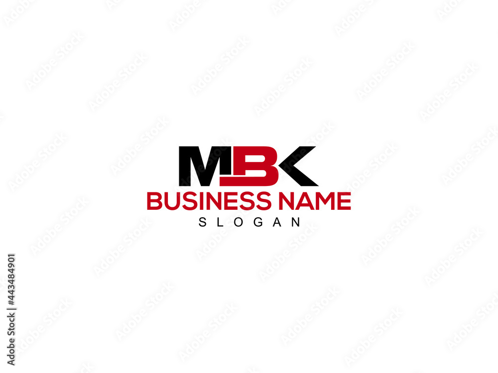 Letter MBK Logo Icon Vector Image Design For Your Business Stock Vector ...