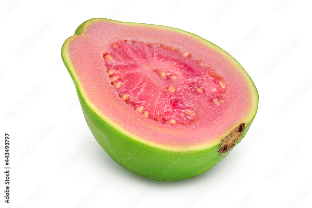 Guava fruit isolated on white background with clipping path and full ...