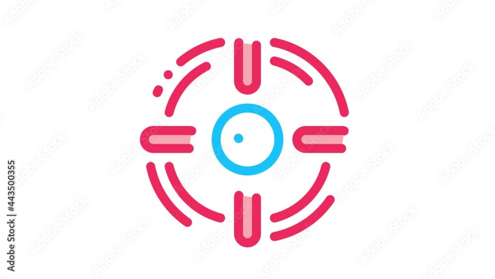 Target Check Mark Icon Animation. color Target Check Mark animated icon ...