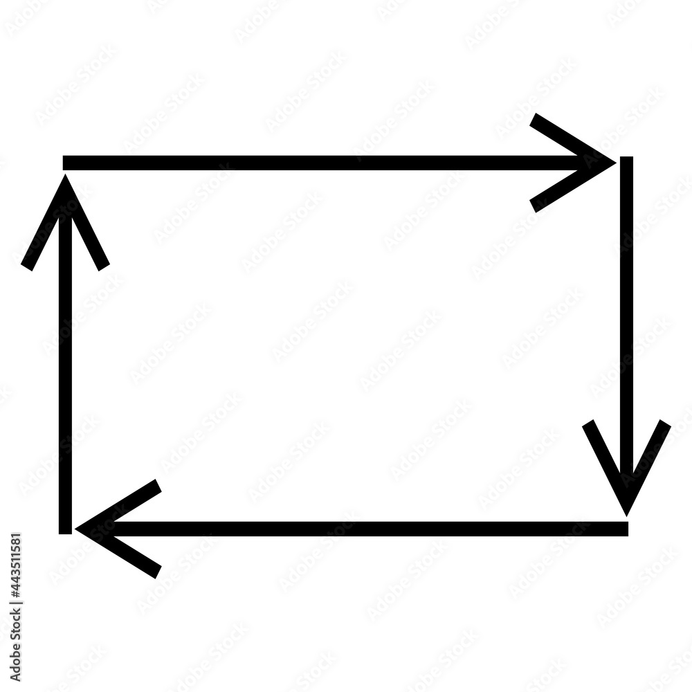 Automatic Cycle Symbol Sign, Vector Illustration, Isolate On White ...