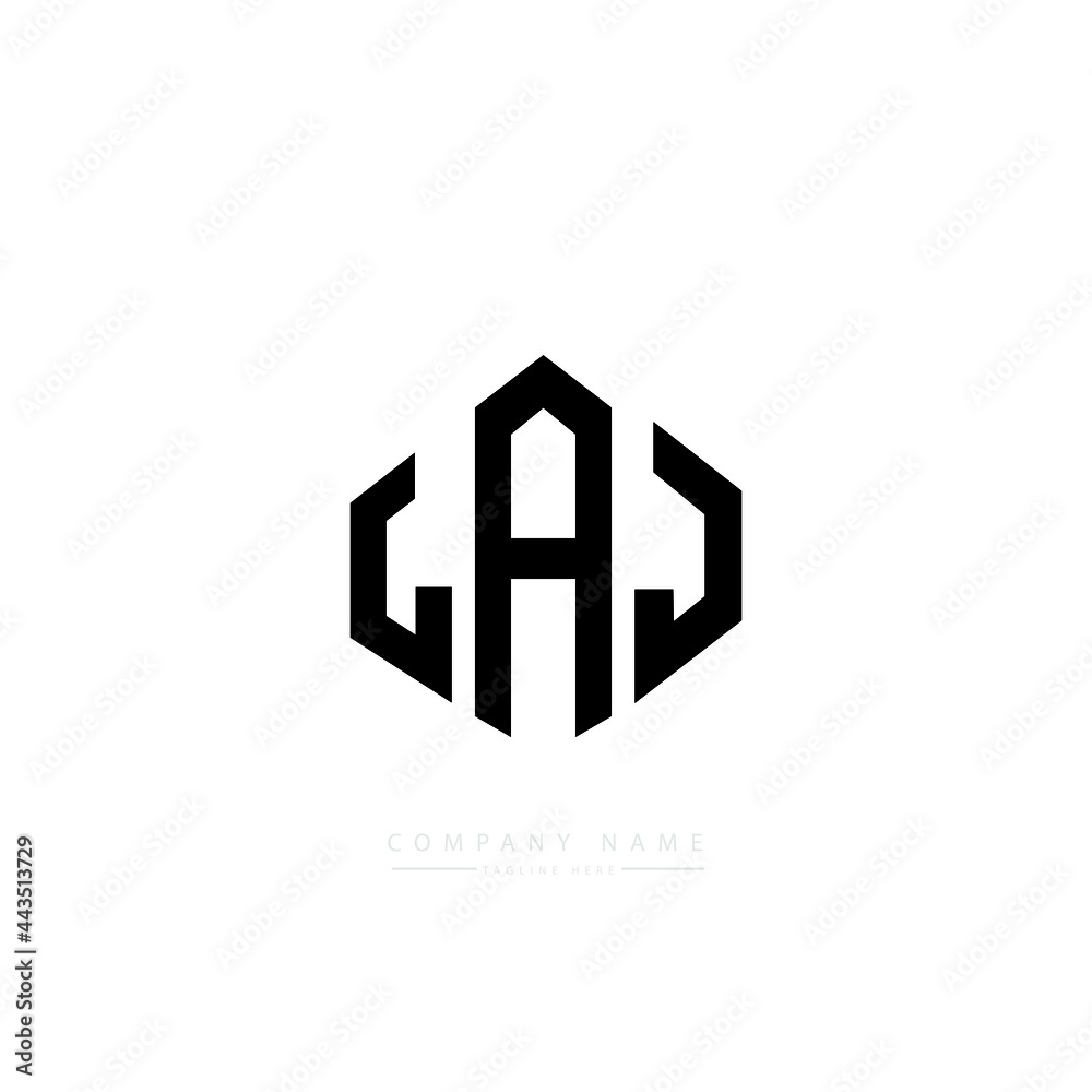 LAJ letter logo design with polygon shape. LAJ polygon logo monogram ... LAJ letter logo design with polygon shape. LAJ polygon logo monogram ...