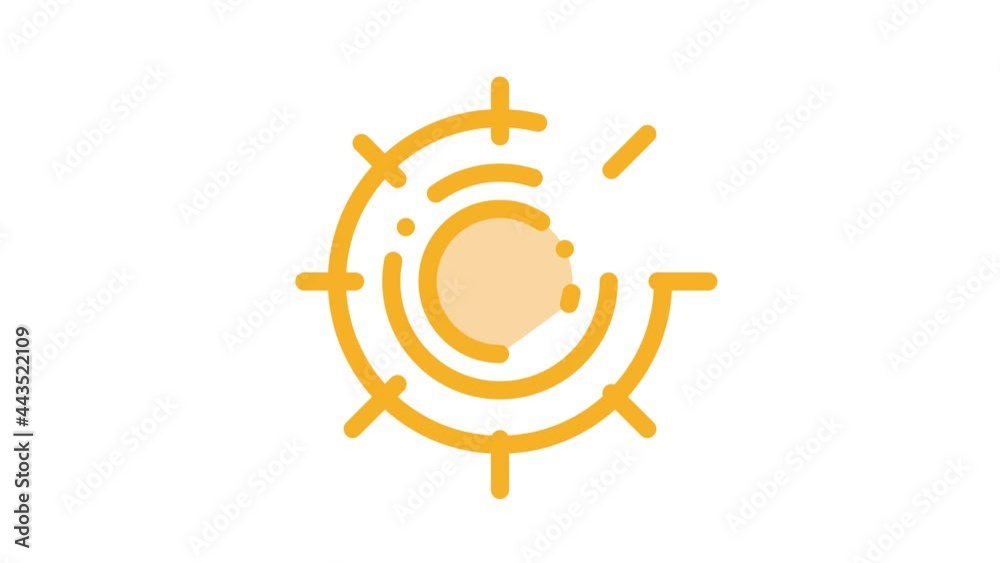 Scorching Sun Icon Animation. color Scorching Sun animated icon on ...