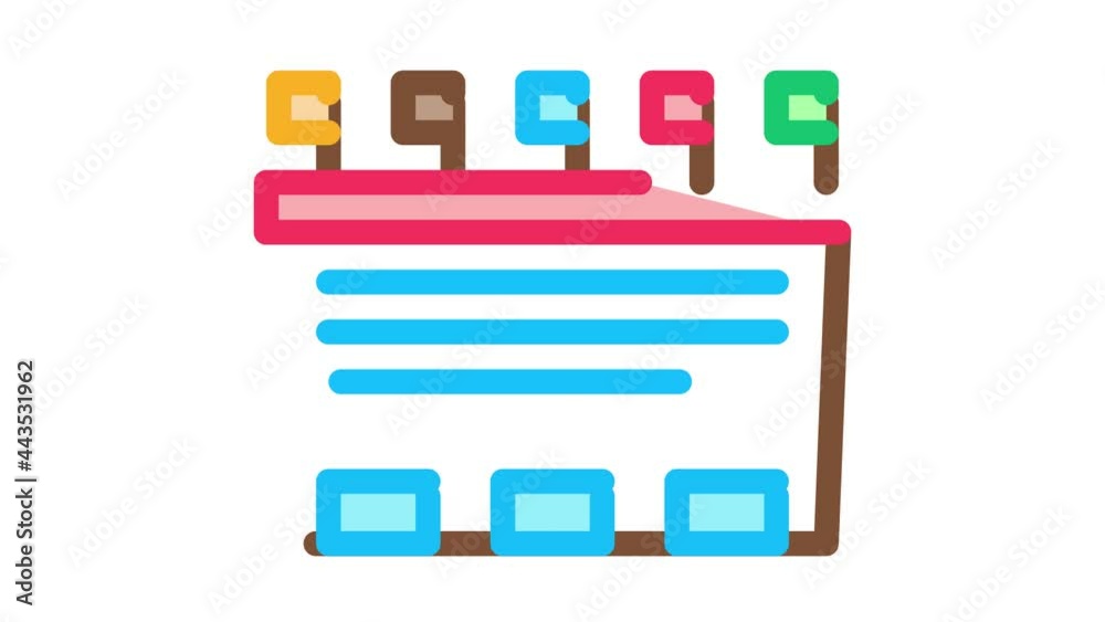 Game Fields Top View Icon Animation. color Game Fields Top View ...