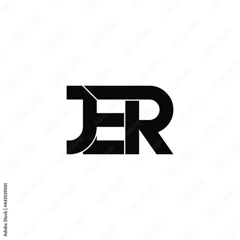 jer letter original monogram logo design Stock Vector | Adobe Stock