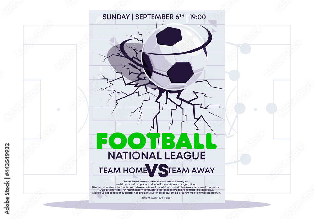 Vector illustration of a poster or flyer template for a national ...