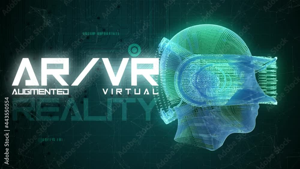 High quality VFX graphics animation depicting emerging technology in ...