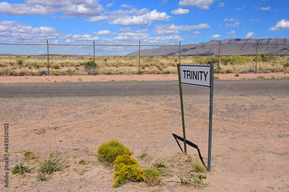 entrance to the trinity site, at the white sands missile range, new ...