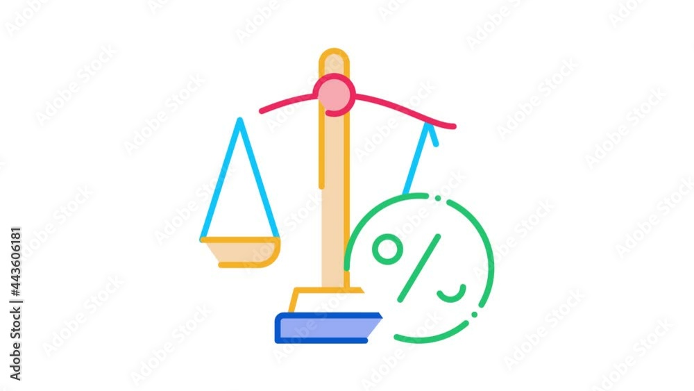 Scales Percentage Icon Animation. color Scales Percentage animated icon ...