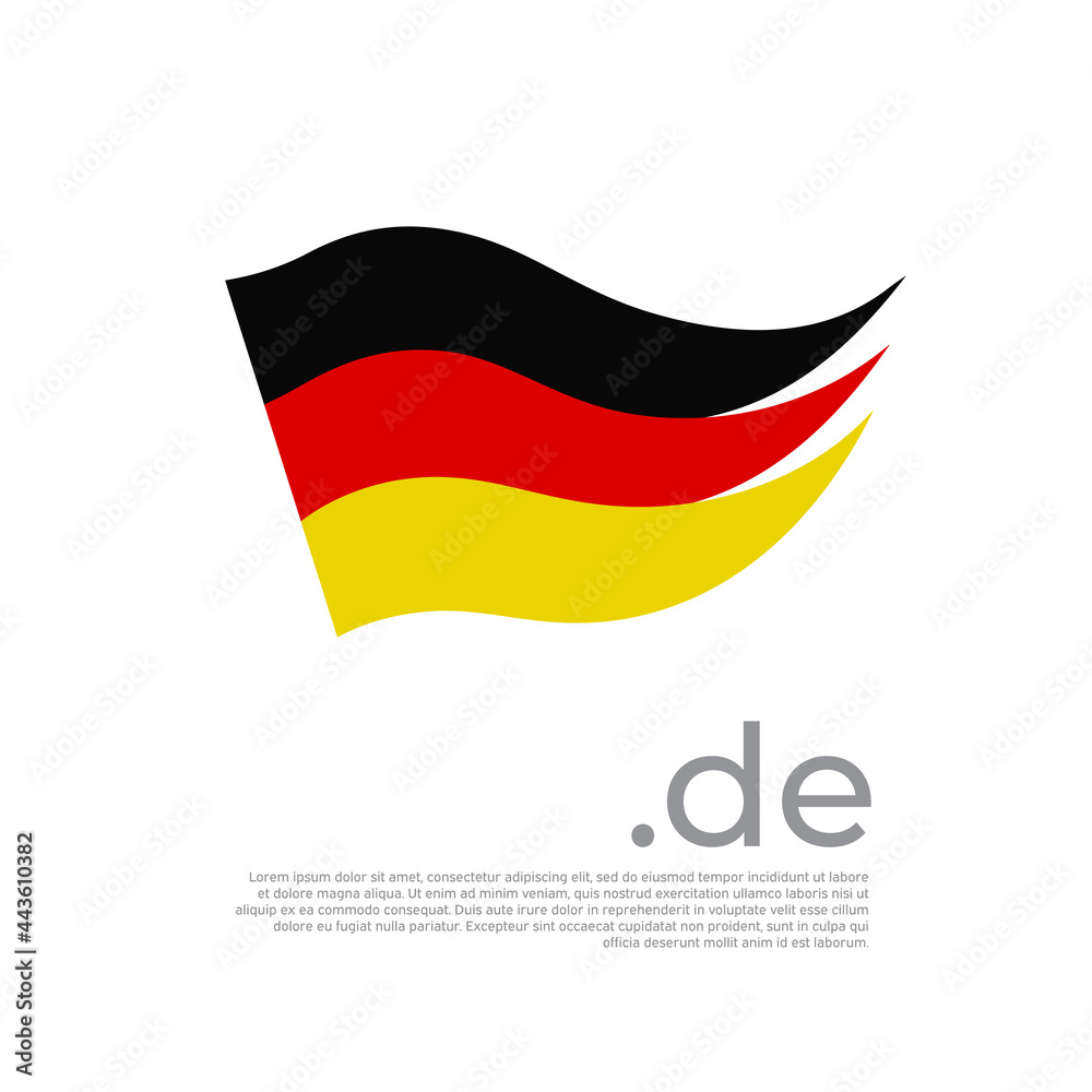 German flag brush strokes. Stripes in colors of flag of germany on a ...