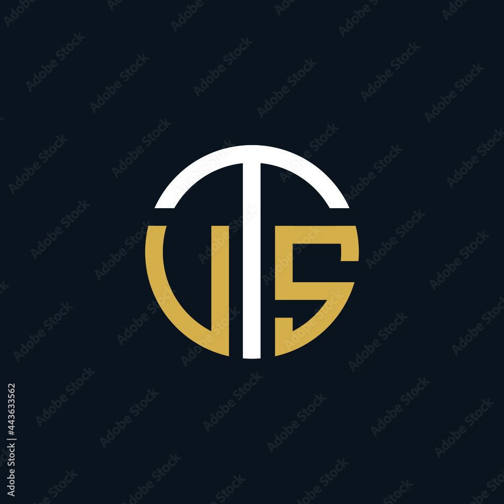 Vecteur Stock Vts Logo Vts Icon Vts Vector Vts Monogram Vts Letter