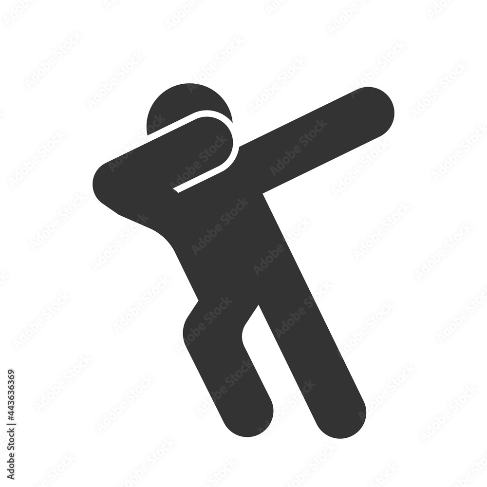 Dabbing person icon Stock Vector | Adobe Stock