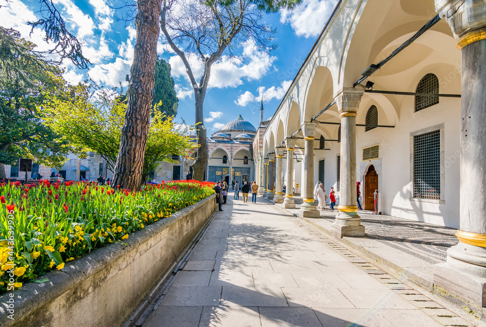 Topkapi Palace.view .Topkapi Palace is popular tourist attraction in ...