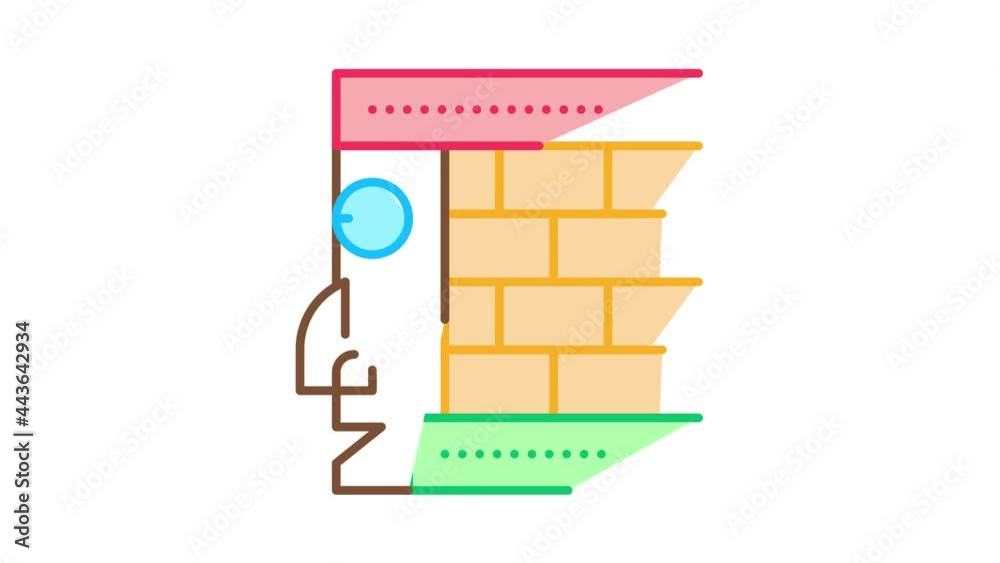 Architectural Element Icon Animation. color Architectural Element ...