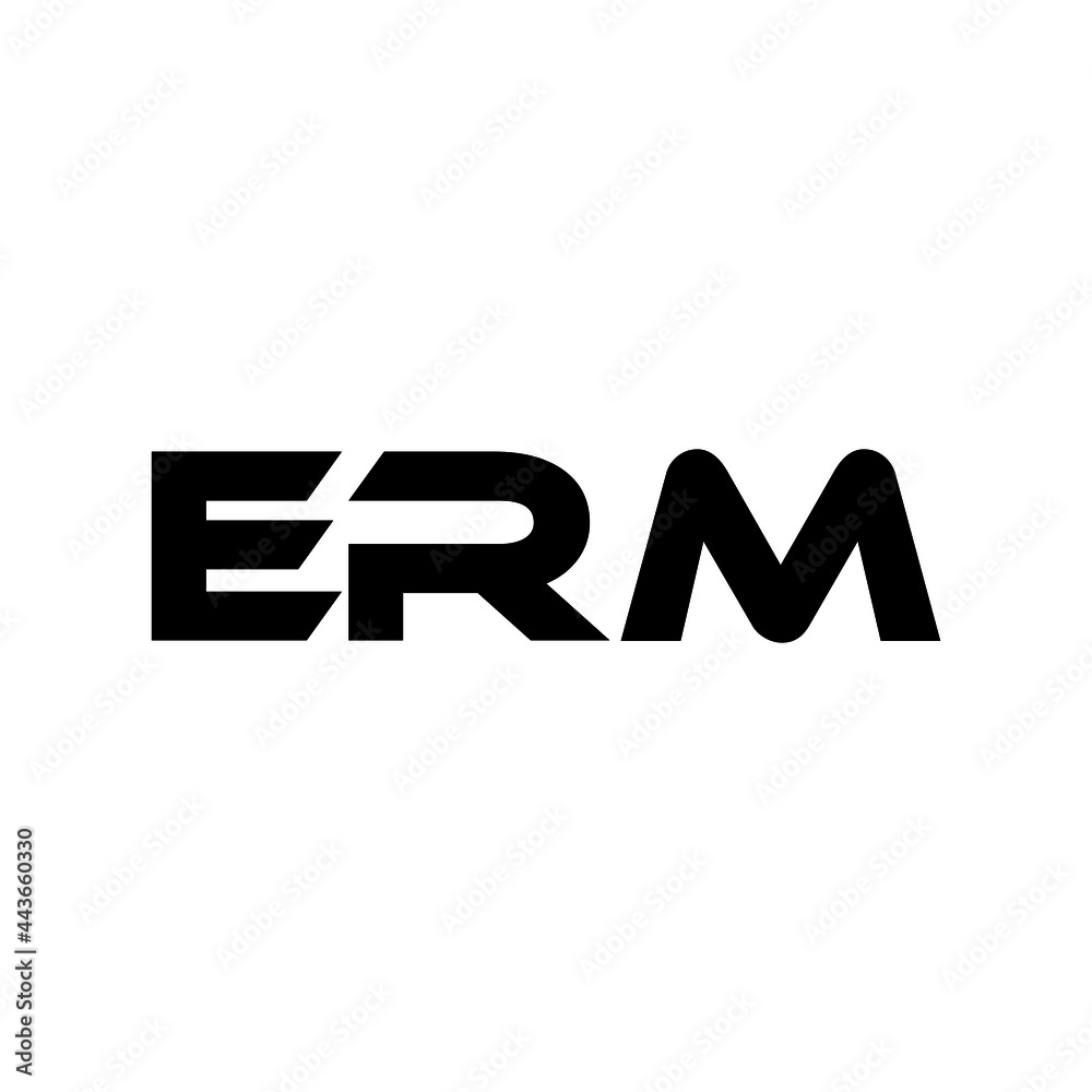 ERM letter logo design with white background in illustrator, vector ...